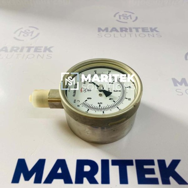 Buy Econosto EN 837-1 (154581003) Pressure Gauge 0 TO 87 psi & 0 TO 6 ...